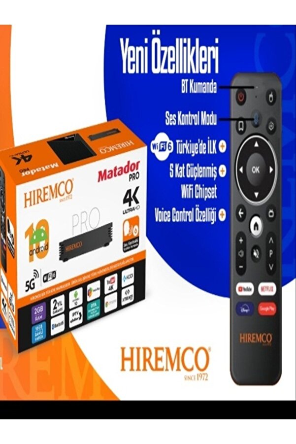 Hiremco 2023 4k UHD Adroid Box - New Matador - Android Tv Box - Smart ...