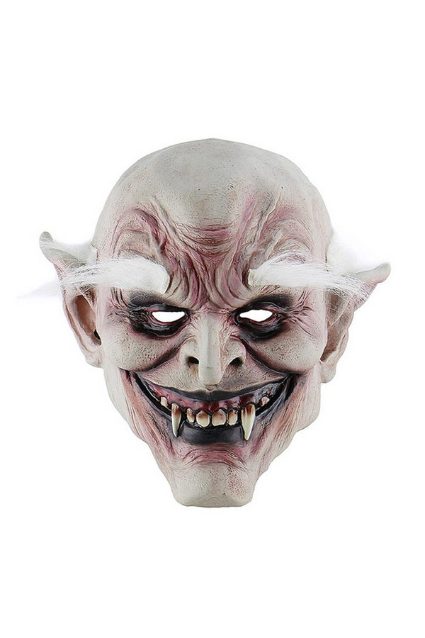 MELFSHOP M3Lfs- Horror Zombie Mask Latex Vampire Mask with White Hair ...