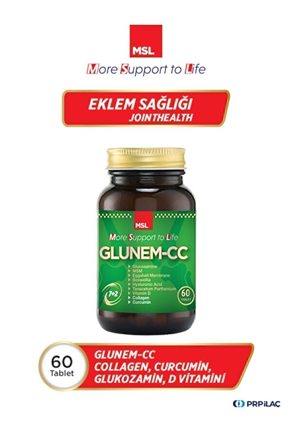 MSL Glunem-cc 60 Glucosamine/Glucosamine Multivitamin Tablet- Trendyol