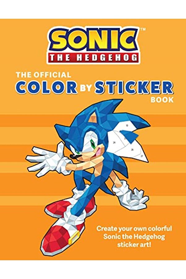 Simon Schuster Sonic The Hedgehog The Official Color By Sticker Book ...