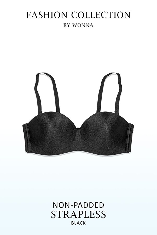 Wonna 2001 Model Black Strapless Whole Cup Bra Without Underwire - Trendyol