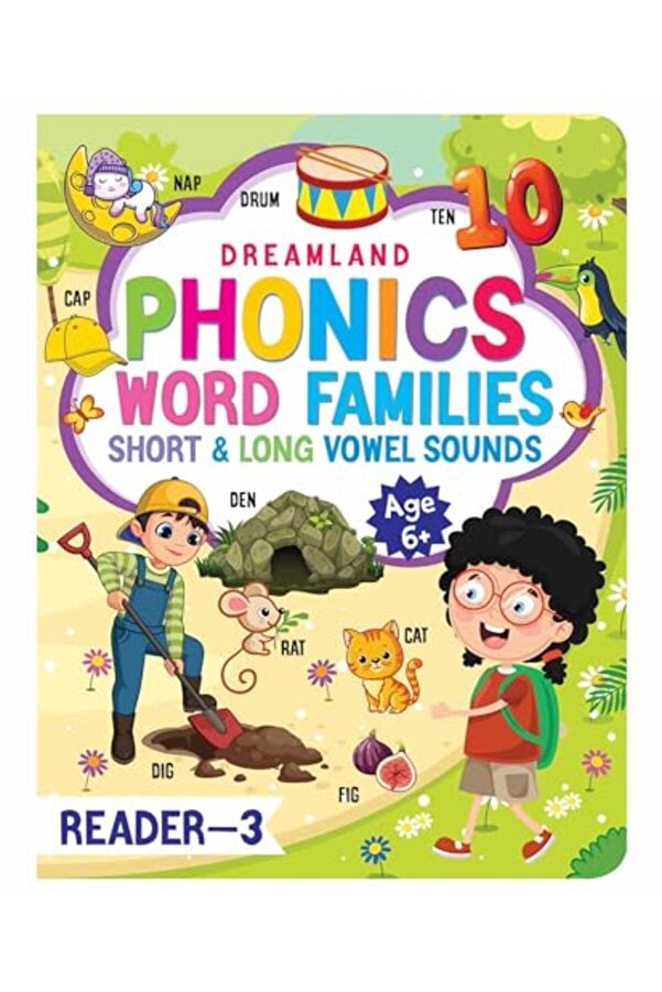 dreamland Phonics Reader 3 Word Families Short And Long Vowel Sounds ...