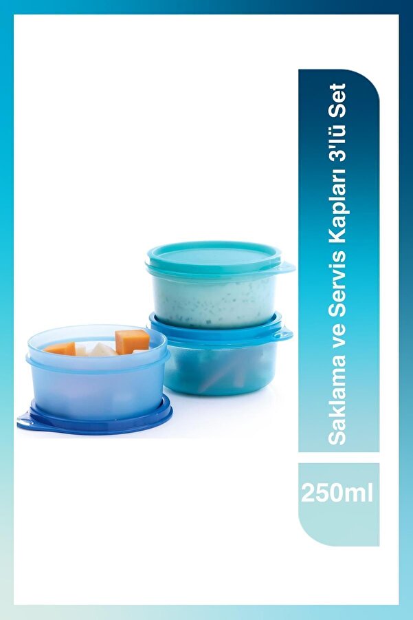 Tupperware Set of 3 Food Storage and Serving Containers 250 ml - Trendyol