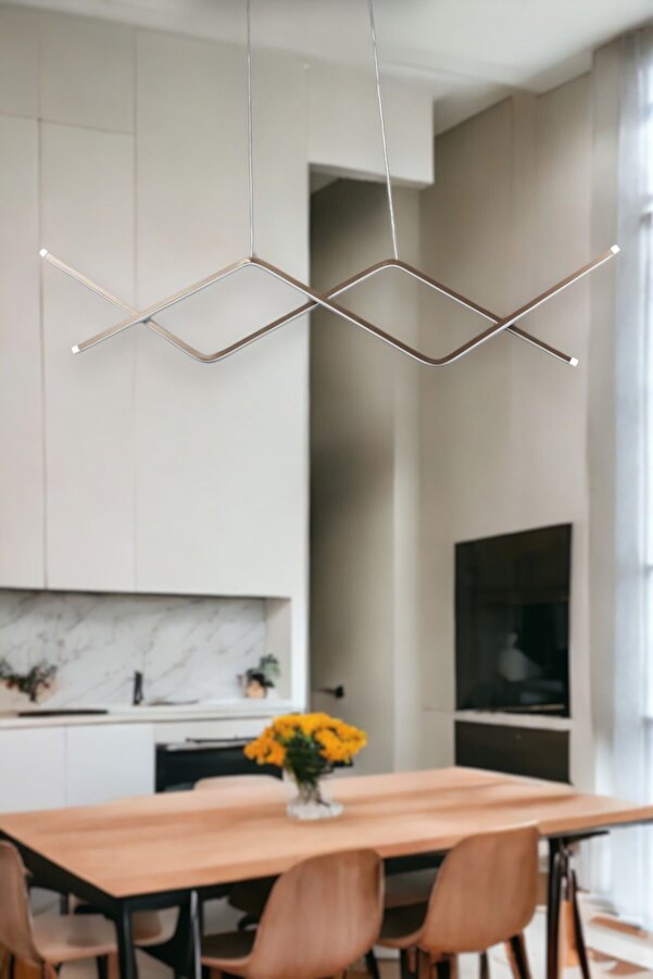 Fer Avize David Modern Design Brown Dining Table Top - Kitchen - Living ...