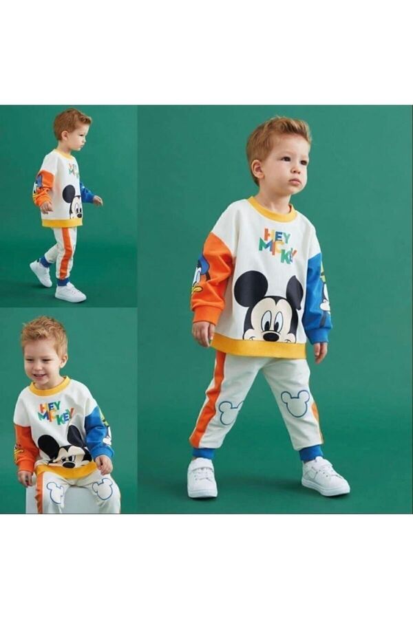 Amazon Ev Boy's Mickey Mouse Tracksuit Set Spring Coat 2245 (Buy 1 Size ...