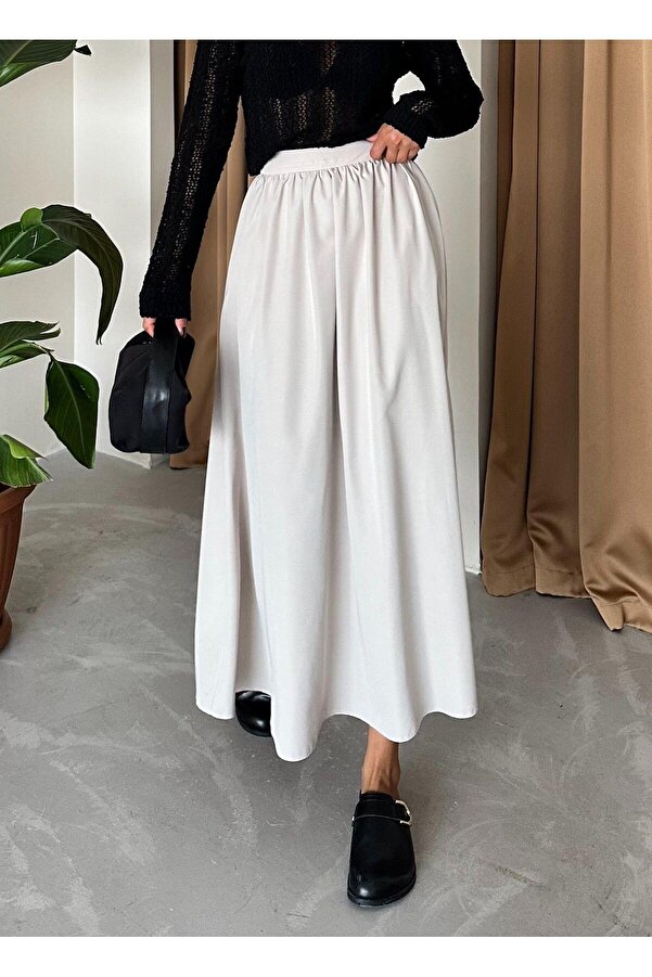 Laluvia Lola Stone Langer Rock mit Reißverschluss - Trendyol