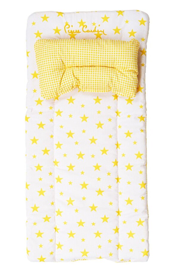 Pierre Cardin Yellow Luxury Embroidered Diaper Cushion - Trendyol