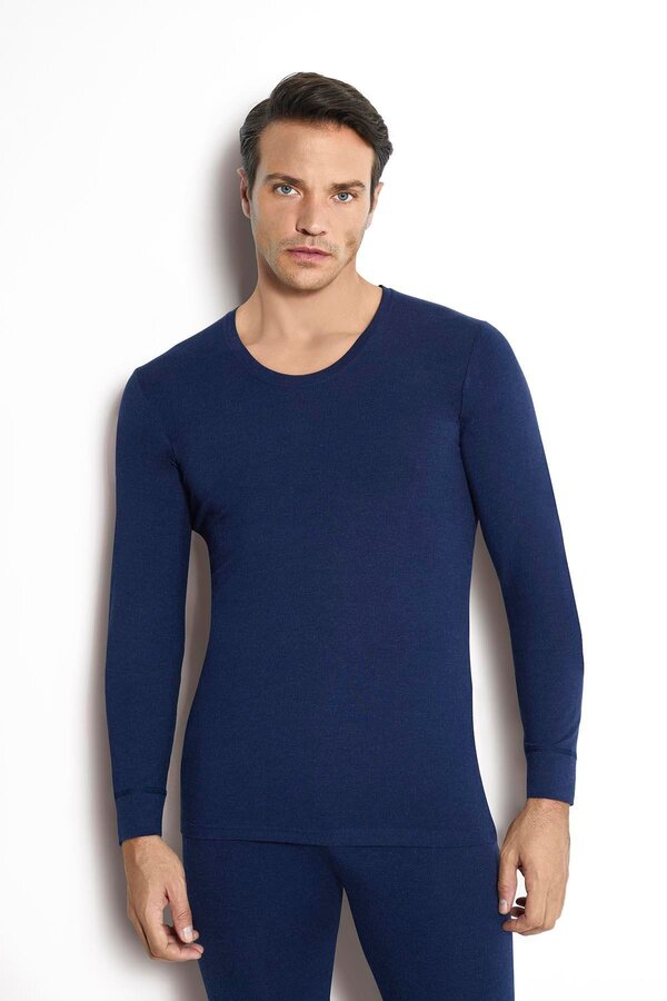 Jiber Мъжки термо топ тъмносин 170- Trendyol