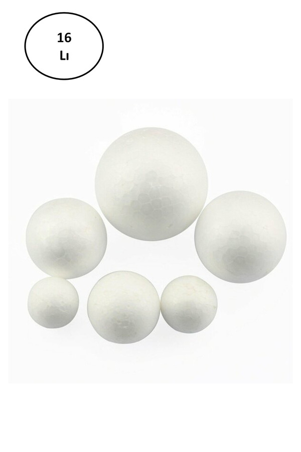 Skygo Styrofoam 8 Cm Foam Ball - 16 Pieces - Trendyol