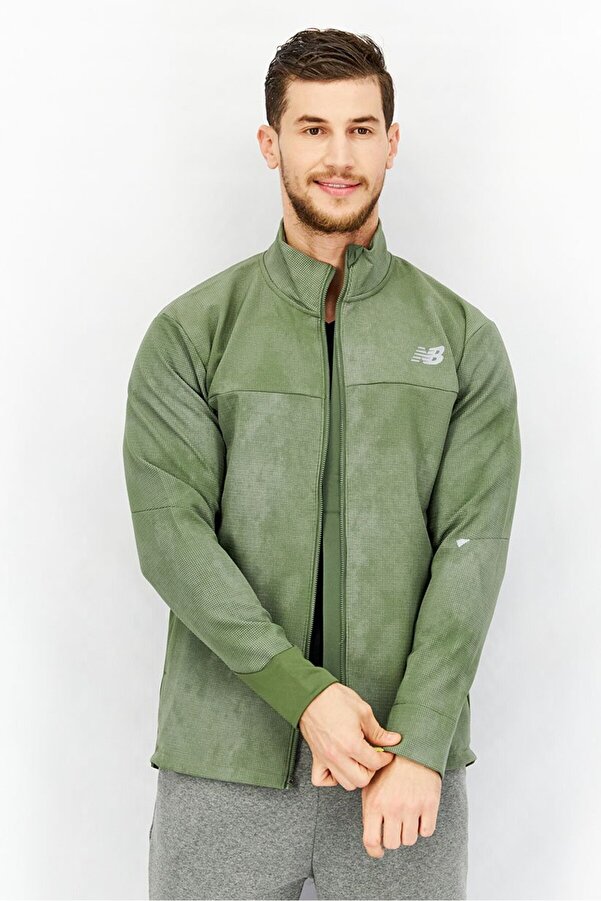 New Balance Men Athletic Fit Reflective Impact Winter Running Jacket ...