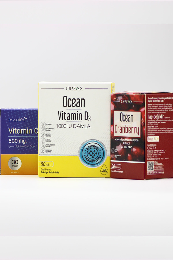 Ocean Product Set: Ocean Vitamin D3 & Cranberry & Vitamin C Triple ...