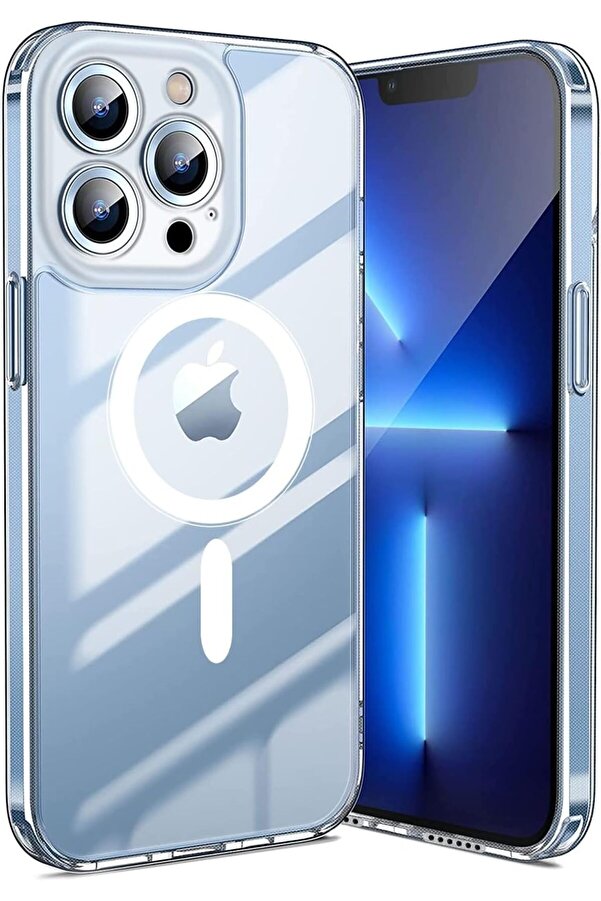 Cetking iPhone 13 Pro - Transparent Silicone Case with Magsafe Camera ...