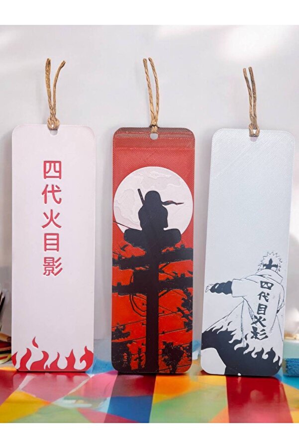 plastimic Naruto Anime Bookmark Set (3 Pieces) - Itaches and Hokage ...