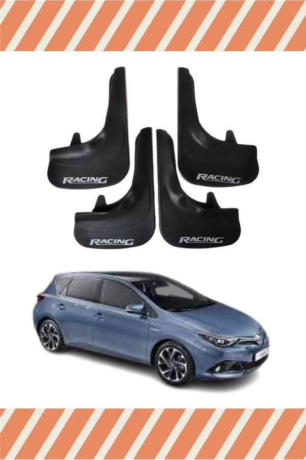 Heda Tex Toyota Auris Racing Written 4 Piece Dust Cover Fender Mud Flap Trendyol