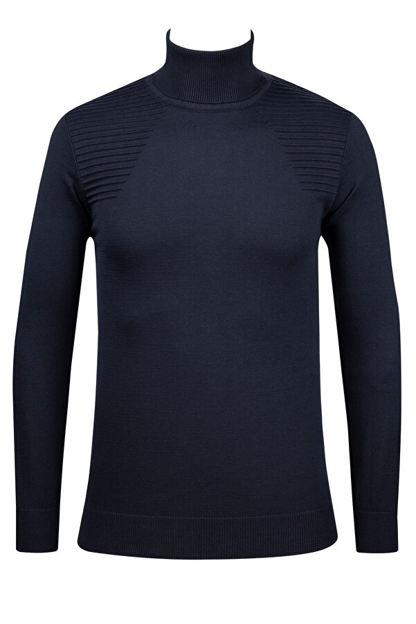 Çizgi Triko Men's Full Fisherman Knitwear Sweater Patterned Sleeves and ...