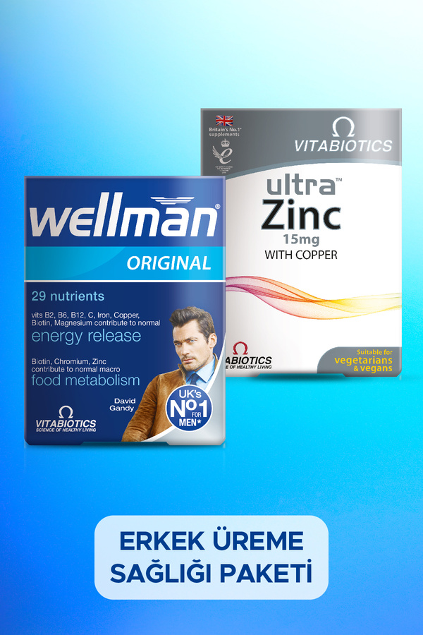 Wellman Original 30 Tablet Ultra Zinc Male Reproductive Health Pack ...