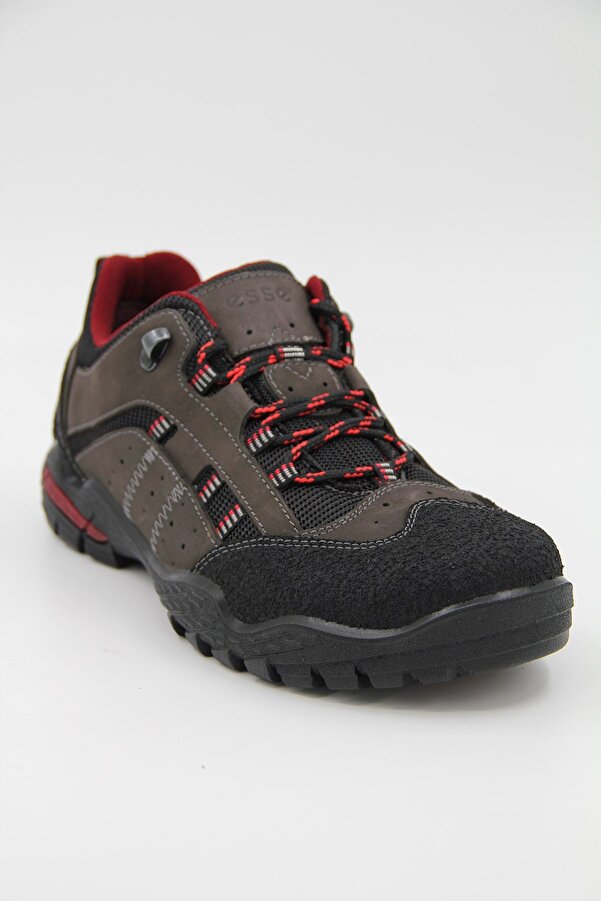 Esse 25703 Men's Genuine Leather Sneakers - Smoked - Trendyol