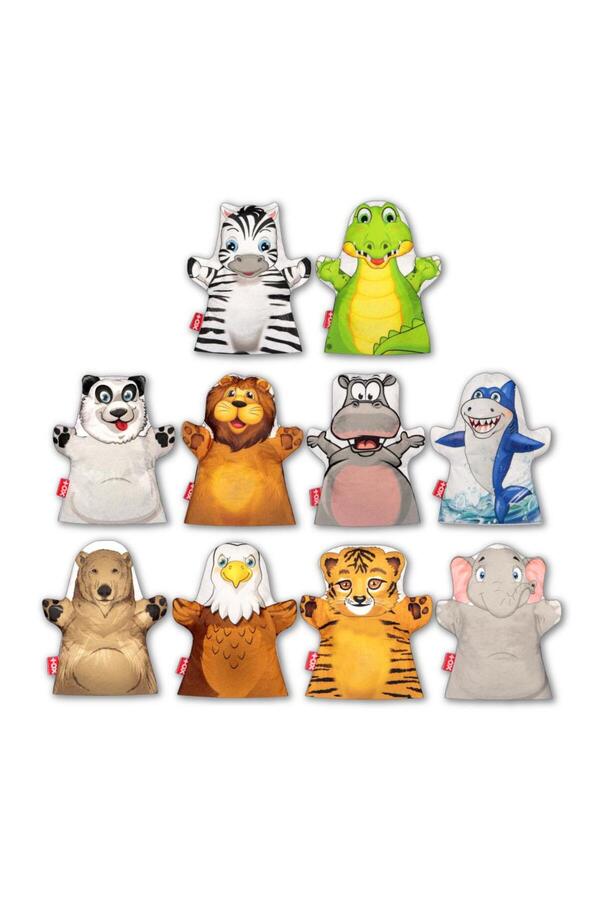 BilfolD 10 Piece Wild Animals Hand Puppet Set, Educational Toy - Trendyol