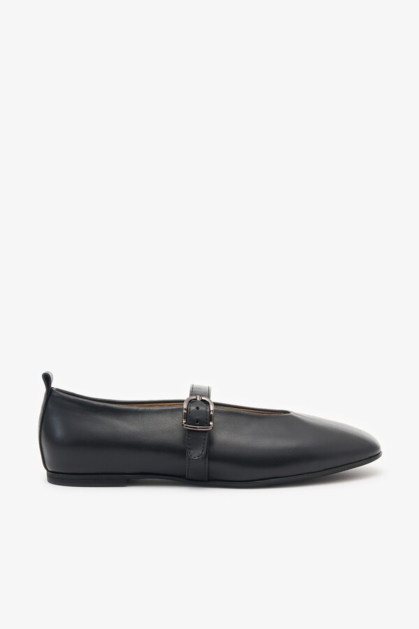 Louis Cardy Balerini de damă Vitus Black din piele naturală - Trendyol