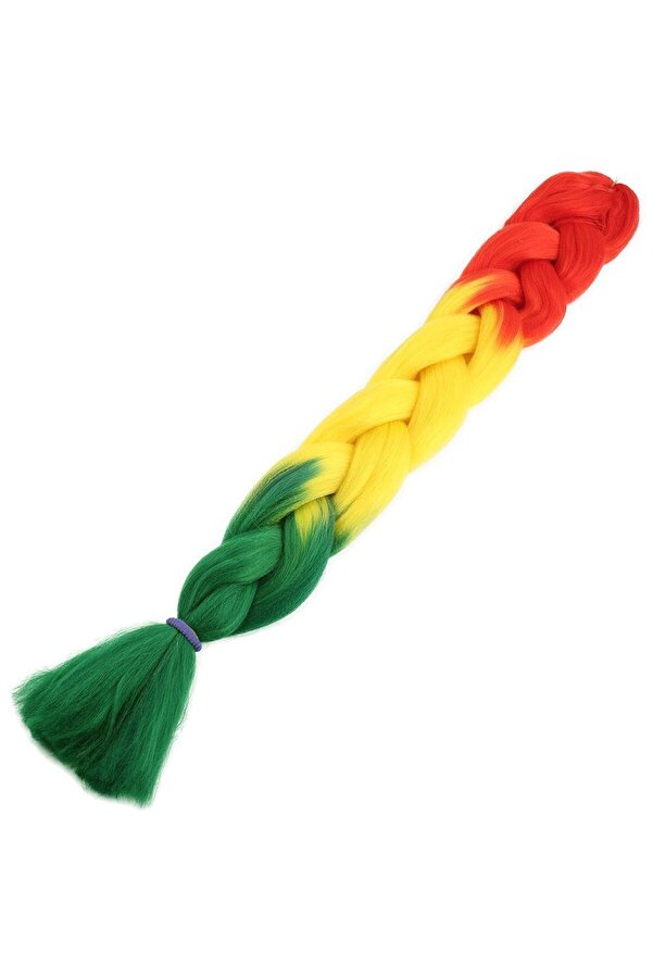 KAMELYA DESİGN Synthetic Ombreli Hair for African Braid - Orange/Yellow ...