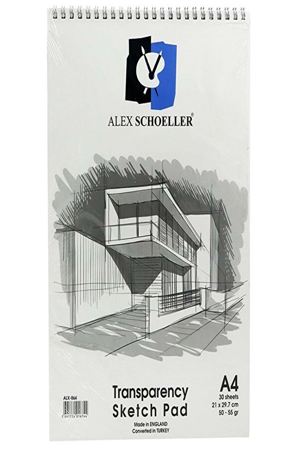 Nextpage Alex Schoeller A4 Sketch Block - 50/55mm, Spiral Upright ...