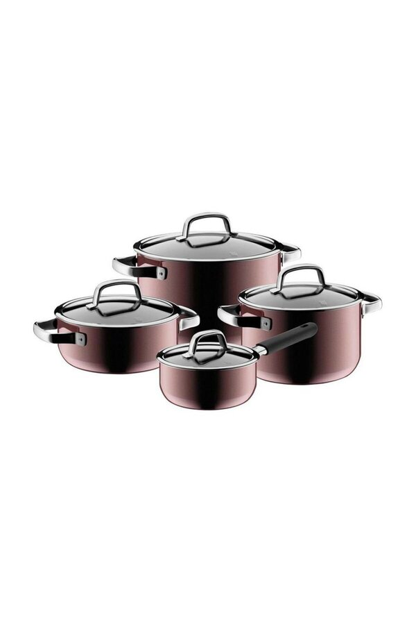 Wmf Fusiontec Ceramic Induction Base 8 Piece Pink Quartz Cookware Set ...