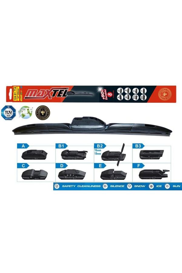 Maxtel Hybrid Wiper with 8 Apparatuses (Japanese Type) 700mm - Trendyol