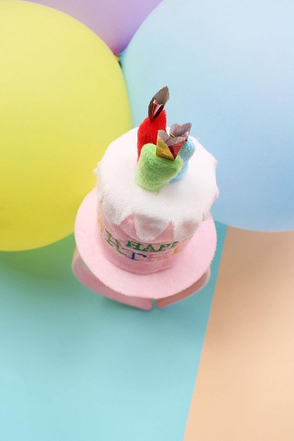 V TR NM XM N HAPPY BIRTDAY EMBROIDERED PLUSH BIRTHDAY CROWN Trendyol