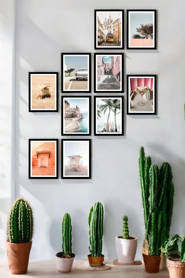 Home 10 Pcs Frame Look Living Room, Lounge, Study Room Wall Painting ...