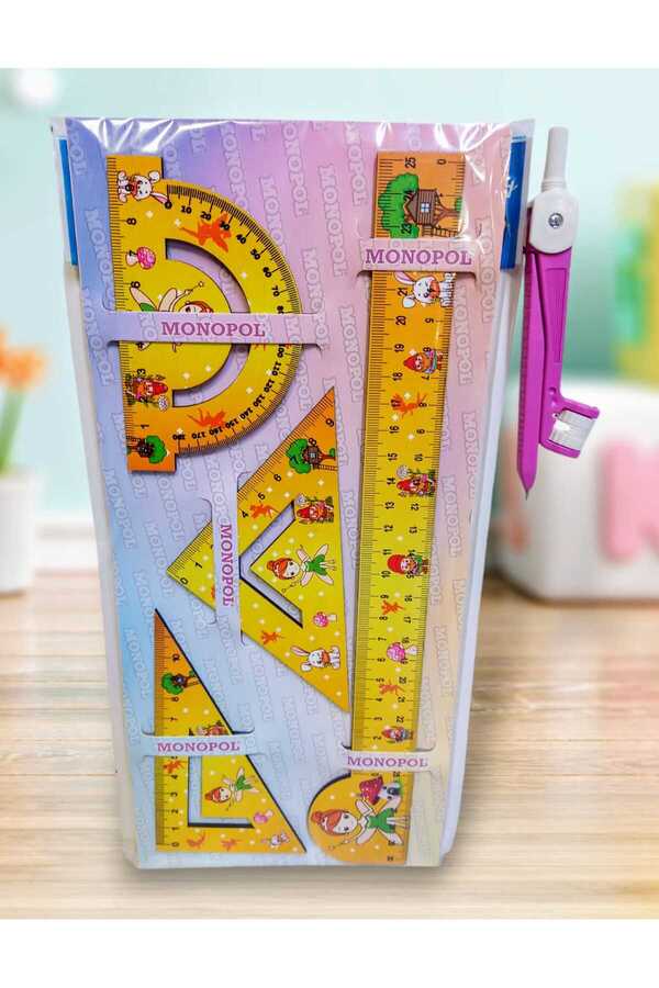 Izmir Yazici Servis Cute Fairy Themed Wooden Ruler Set With Compasses ...