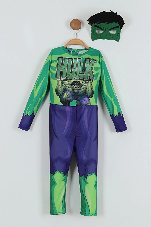 Flow Hulk Hero Jumpsuit for Kids - Masked Costume- Trendyol