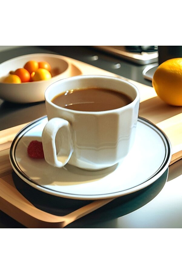 Kütahya Porselen 6-Person 190 Ml/Cc Cream Tea Nescafe Double Turkish ...