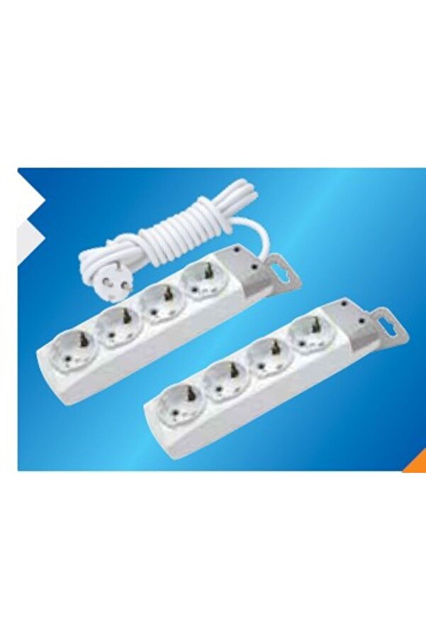 Home 4-Piece Grounded Group Socket - 2m Cable - Trendyol