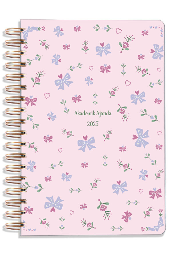 Crow Notebook 2025 A5 Academic Agenda with Bow and Spiral 15X21 cm ...