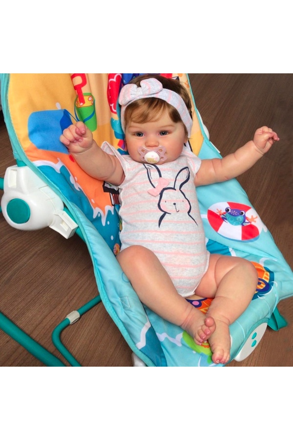 MRB Maddie Girl 50cm Reborn Baby Doll - Hand-Detailed Painting, Visible ...