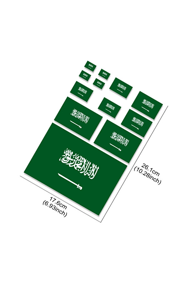 Choice Saudi Arabia Flag Stickers Graphics Decor for Laptop Phone ...