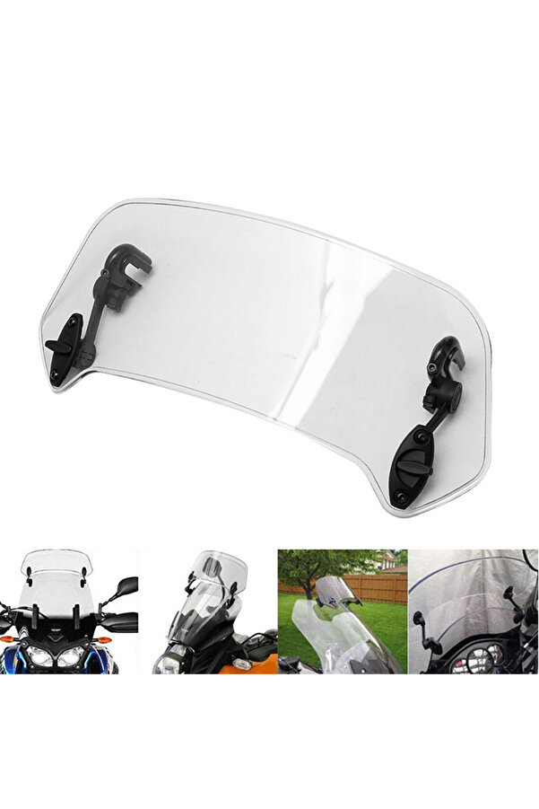 Motorcycle Wind Deflector Motorcycle Windshield Extension, Adjustable ...