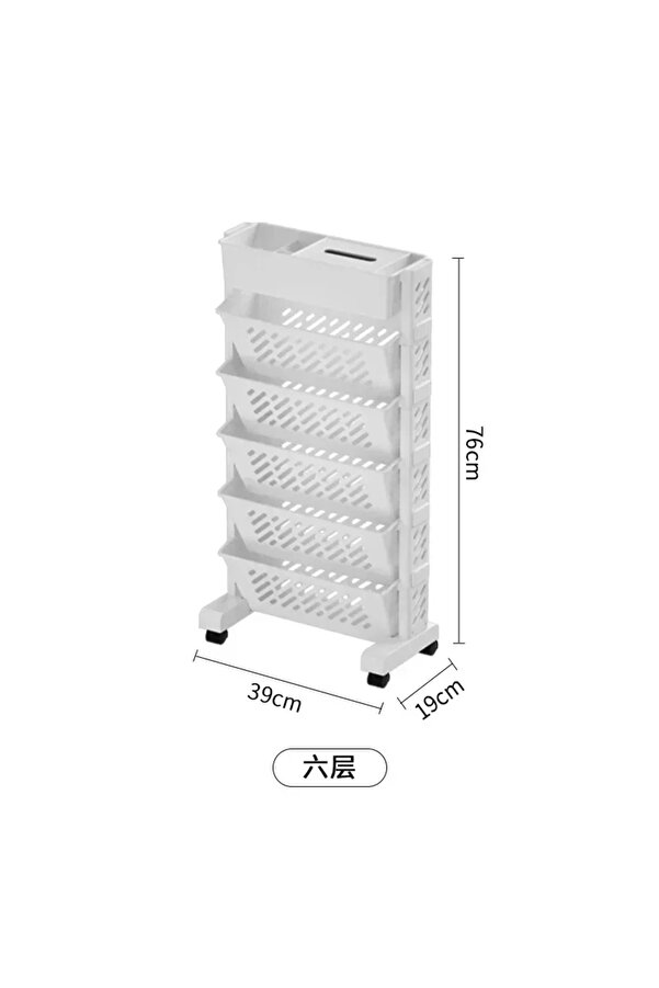 Choice new model Storage Rack Bookshelf Table Side Wheels Rack ...