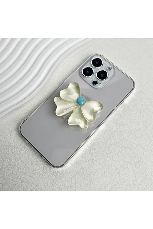 Choice Korea Cute Socket Talk Grip Candy Colored Bow Phone Stand for ...