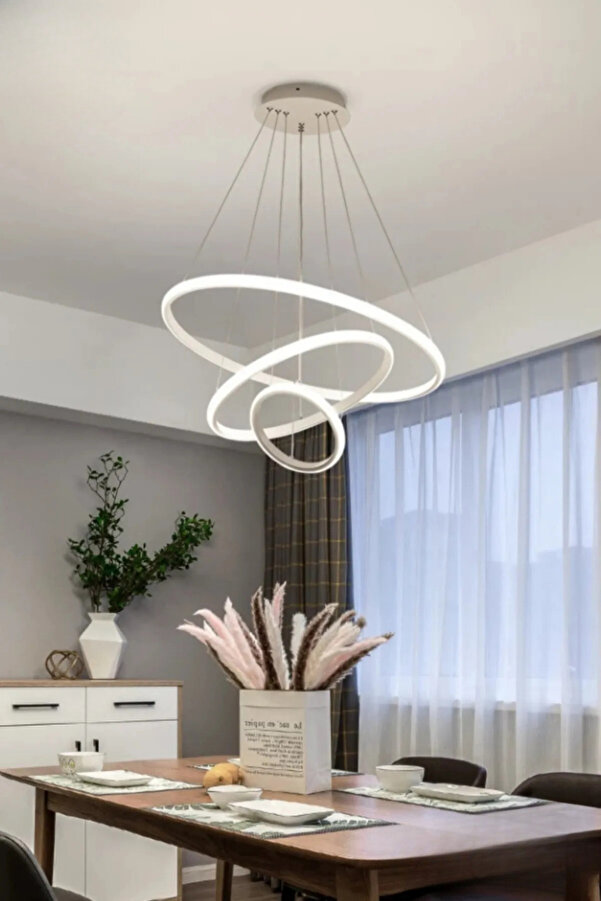 neeko Robin 3-Piece White Ultra Led Pendant Lamp - for Living Room ...