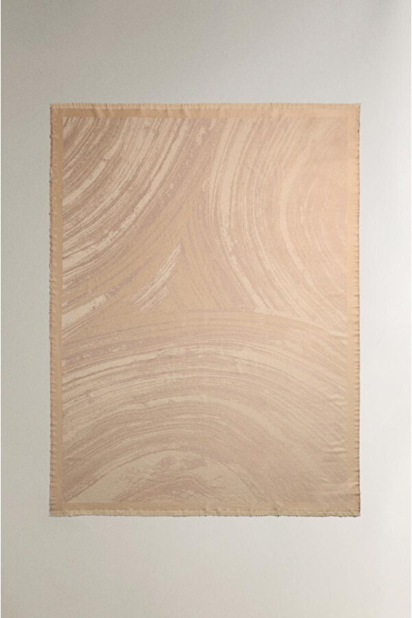 Zara Metallic Gold Throw - Trendyol