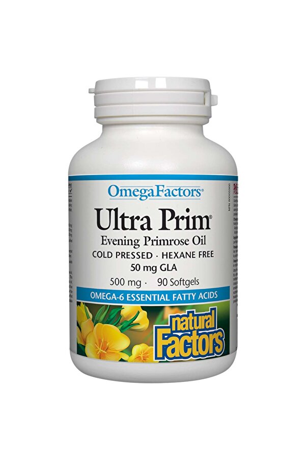 Natural Factors Ultra Prim Evening Primrose Oil, 500 mg, 90 Softgels ...
