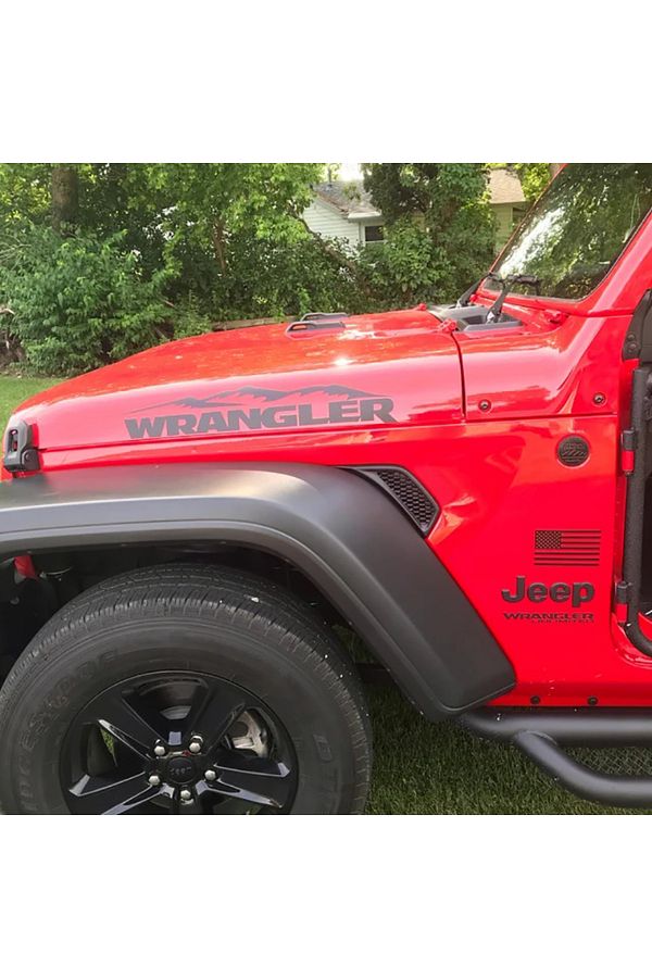 Choice Compatible Mountain WRANGLER Hood Decals And Stickers For Jeep Wrangler Car Styling Vinyl Cut Fil. Trendyol