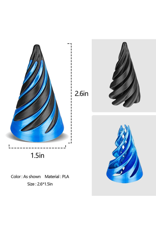 VKTECH Impossible Pyramid Passthrough Sculpture 3d Printed 2024 Helix ...