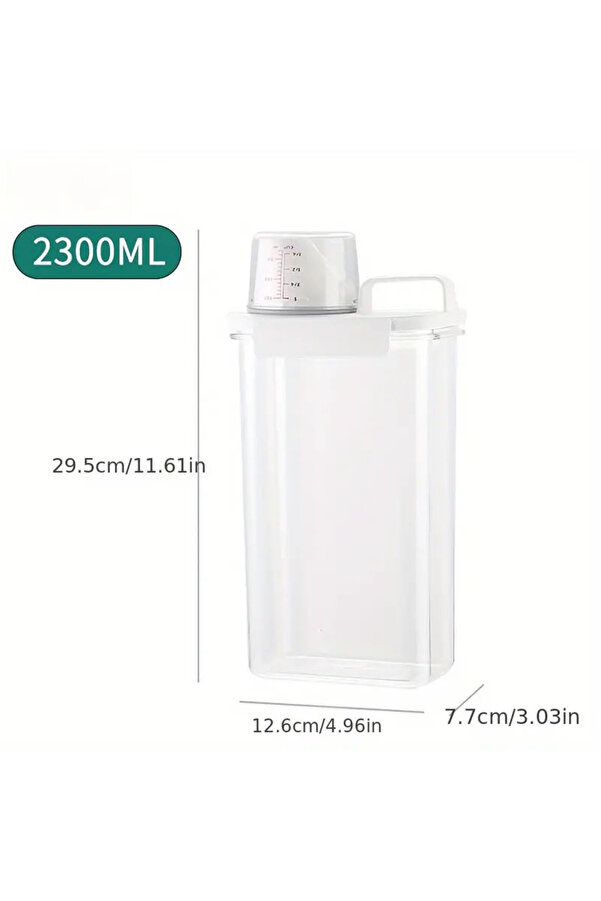 Choice 2300Ml Airtight Laundry Detergent Powder Storage Box Large Capacity Measuring Cup Powder ...
