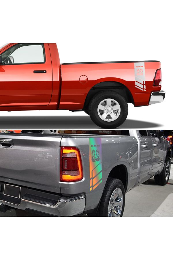 Choice Pickup Stickers For Dodge Ram 1500 2500 Hemi Rebel 5.7 Liter Truck Back Door Side Graphics Decal Trendyol