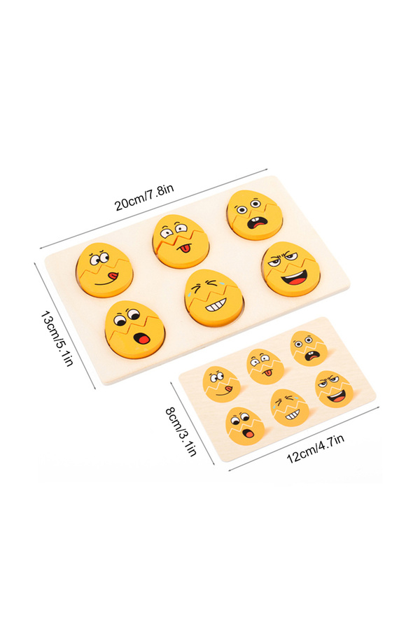 GSF Kids Emotion Puzzles Montessori Parish Toys Expression Matching ...