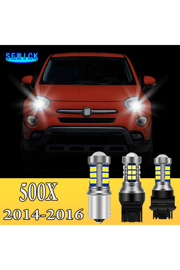 Choice 2pcs Dual Mode LED Turn Signal Daytime Running Light DRL Accessories For Fiat 500X 2014 2015 2016 Trendyol