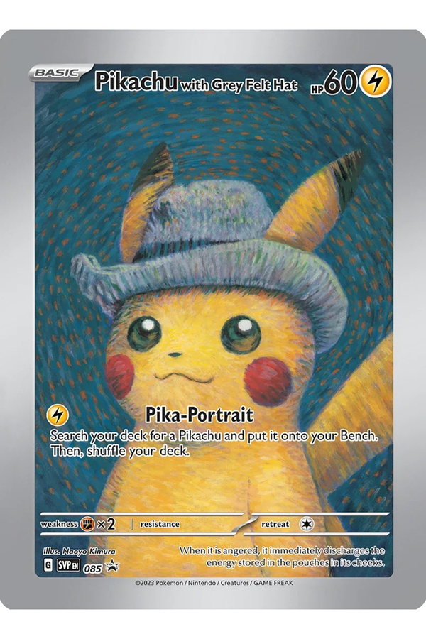 Choice Pikachu Van Gogh Museum Pokemon Collection Cards DIY Pokemon ...