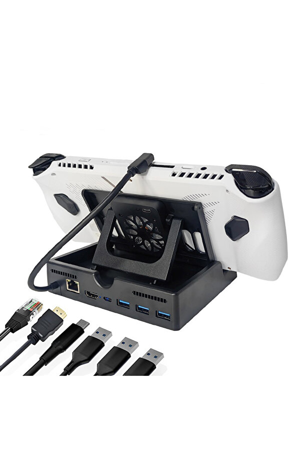 Choice Upgraded Stand With Cooling Fan 6-in-1 Docking Station For Steam ...